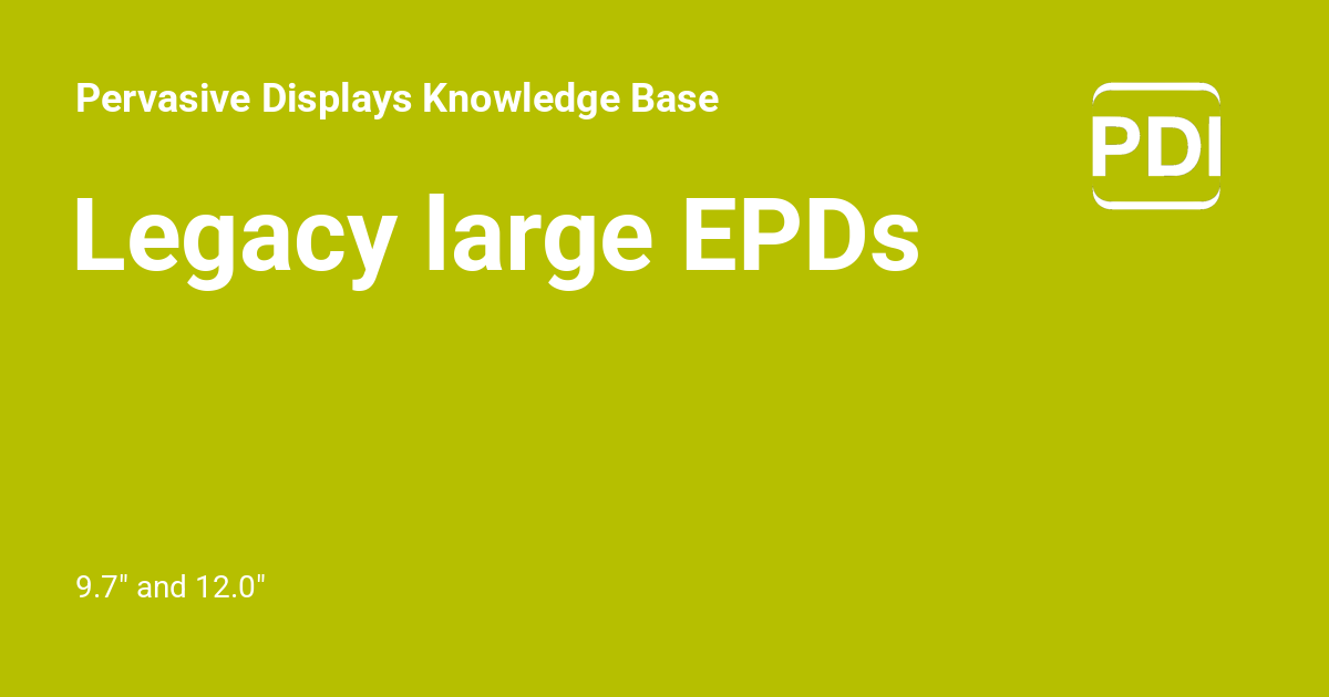 Legacy large EPDs - Pervasive Displays Knowledge Base