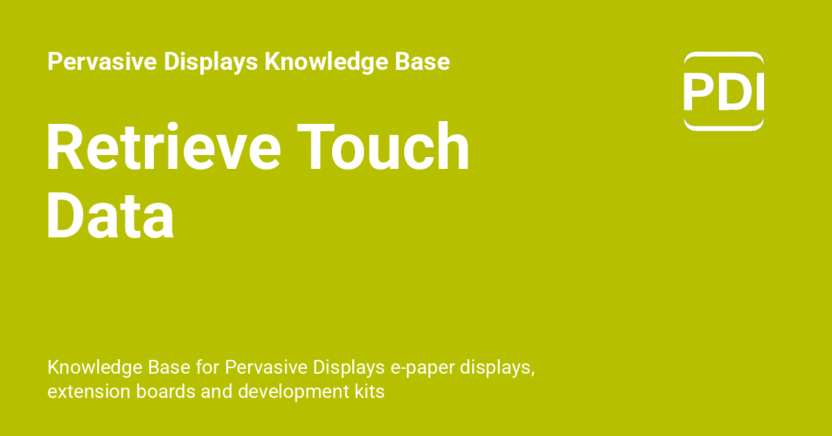 Retrieve Touch Data - Pervasive Displays Knowledge Base