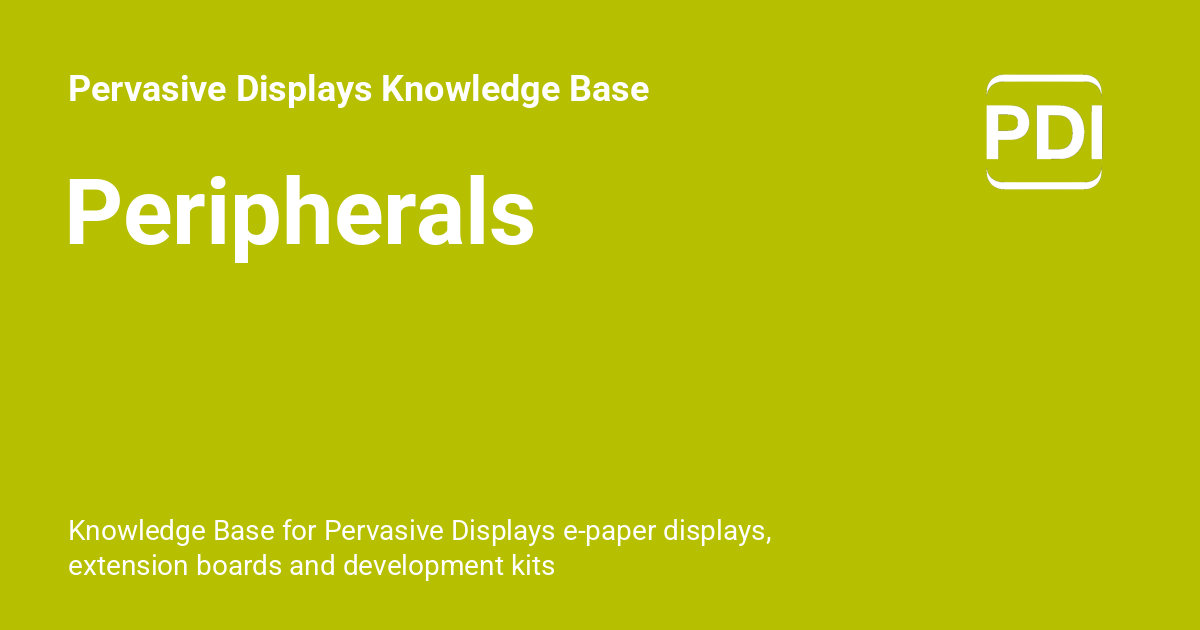 Peripherals - Pervasive Displays Knowledge Base