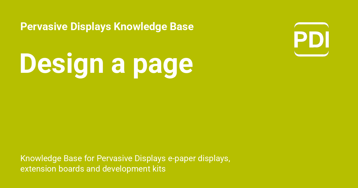 Design a page - Pervasive Displays Knowledge Base