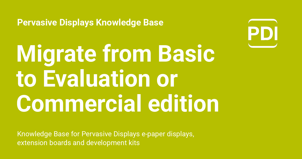 Migrate from Basic to Evaluation or Commercial edition - Pervasive ...