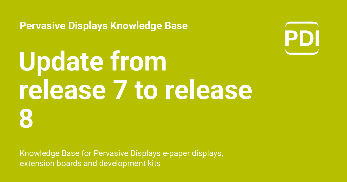 Update from release 7 to release 8 - Pervasive Displays Knowledge Base
